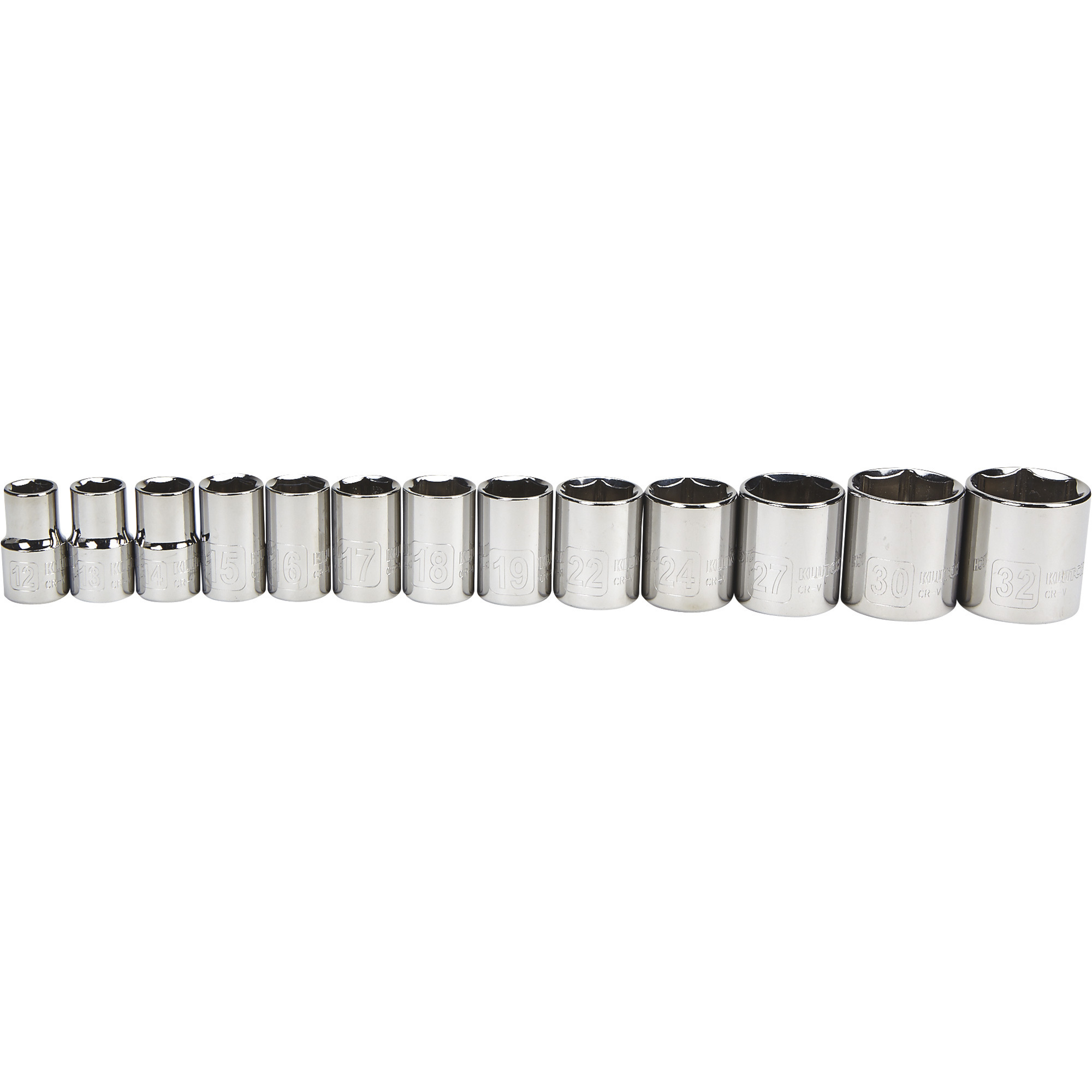 Klutch 1/2in.-Drive Socket Set, 13-Pc., Metric | Northern Tool